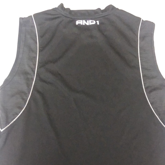 And1 | Shirts | And Mens Large Black Sleeveless Workout Tank Shirt ...